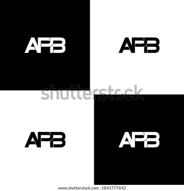Apb Letter Original Monogram Logo Design Stock Vector (Royalty Free ...