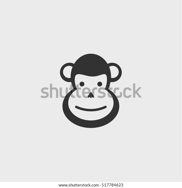 Ape Face Iconvector Design Stock Vector (Royalty Free) 517784623 ...