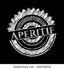 Aperitif Chalkboard Emblem Vector Illustration Detailed: เวกเตอร์สต็อก ...