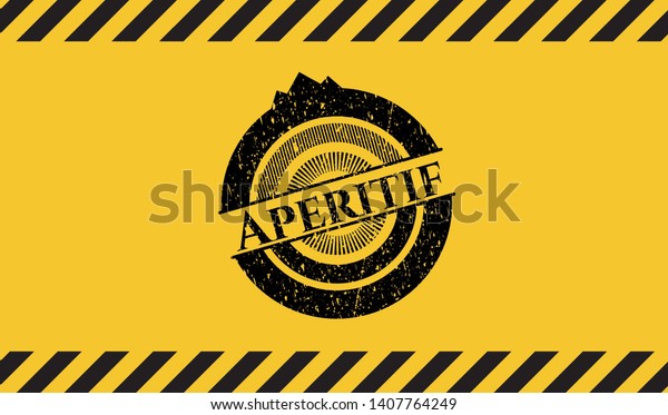 Aperitif Grunge Warning Sign Emblem Vector Stock Vector (Royalty Free ...
