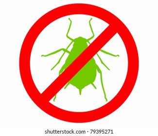 Aphid Prohibition Sign Stock Vector (Royalty Free) 79395271 | Shutterstock