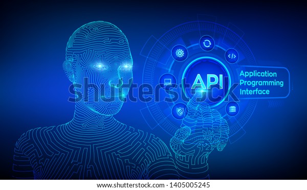 Api Application Programming Interface Software Development Vetor Stock Livre De Direitos