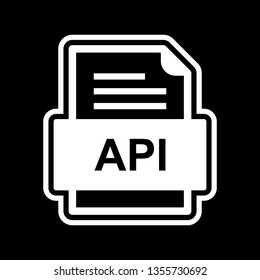 Api file format icon Images, Stock Photos & Vectors | Shutterstock