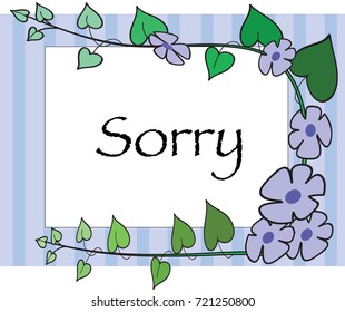 Apology Card Sorry Stock Vector (Royalty Free) 721247692 | Shutterstock