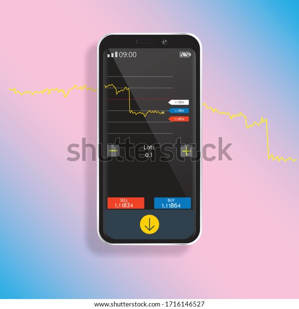 App Background Smartphon Technology Business Concept Stock Vector ...