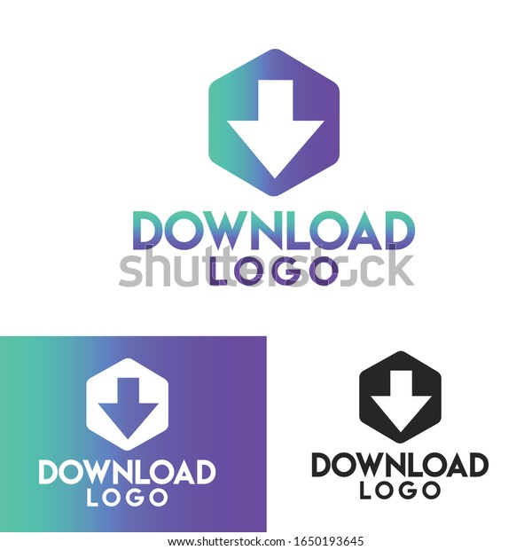Conception du logo App Download : image vectorielle de stock (libre de ...