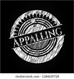 Appalling Written On Blackboard Stock Vector (Royalty Free) 1184639728 ...
