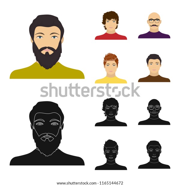 Appearance Young Guy Face Bald Man Stock Vector (Royalty Free ...