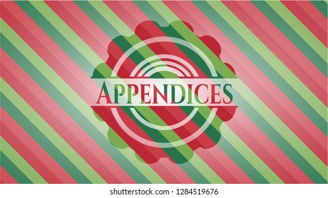 Appendices Christmas Badge Stock Vector (Royalty Free) 1284519676 ...