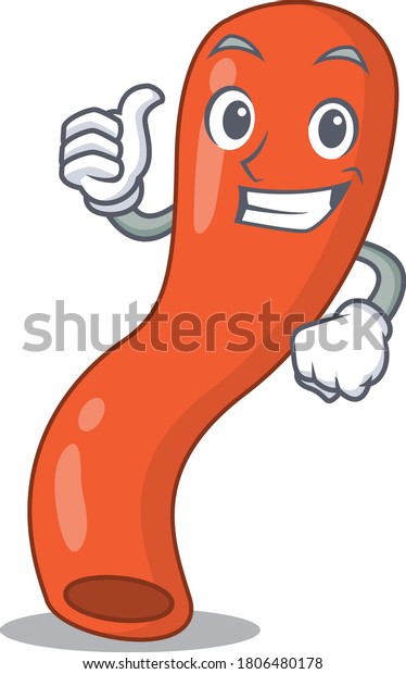 Appendix Cartoon Character Design Showing Ok Stock Vector (Royalty Free ...