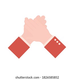 Applause Hand Sign Language Flat Style Stock Vector (Royalty Free ...
