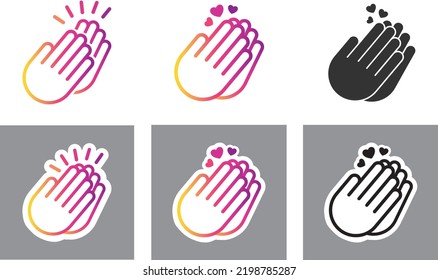 Applause Thanks Clapping Hands Icon Vector Stock Vector (Royalty Free ...