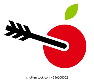 Apple Arrow Icon Stock Vector (Royalty Free) 236108302 | Shutterstock