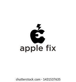 Apple Fix Logo Design Template Stock Vector (Royalty Free) 1431537635 ...