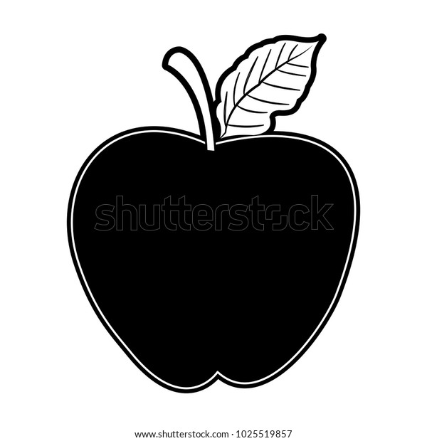 Apple Fruit Symbol Stock Vector (Royalty Free) 1025519857