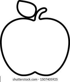 Apple Fruit Vector Line Icon Stock Vector (Royalty Free) 1507405925 ...