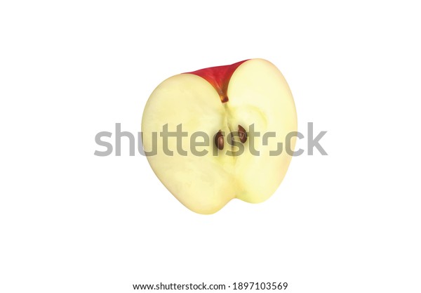 Apple Half Vector Illustration Isolated On Stock Vector (Royalty Free ...
