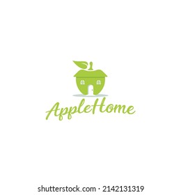 Apple Home Logo Design Stock Vector (Royalty Free) 2142131319 ...