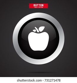 Apple Icon Fruit Sign Stock Vector (Royalty Free) 731271478 | Shutterstock