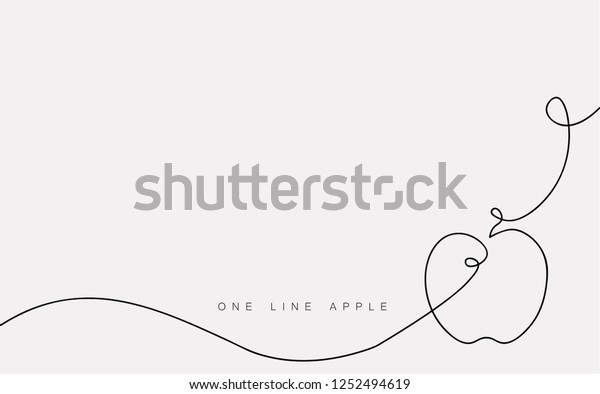 1,328 Apple continuous line 图片、库存照片和矢量图 | Shutterstock