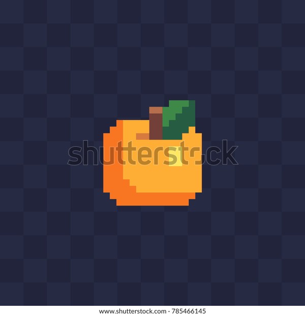 Apple Icon Pixel Art Style 8bit Stock Vector (Royalty Free) 785466145 ...