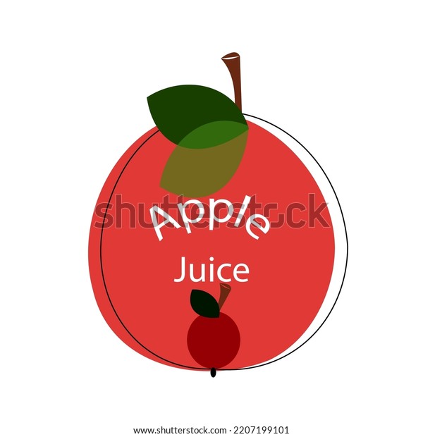 Apple Juice Logo Apple Vector Illustration Stock Vector (Royalty Free ...