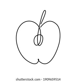 1,345 Continuous Line Apple Images, Stock Photos & Vectors | Shutterstock