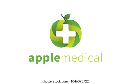Apple Health Logo Concepts Health Medical Stock Vector (Royalty Free ...