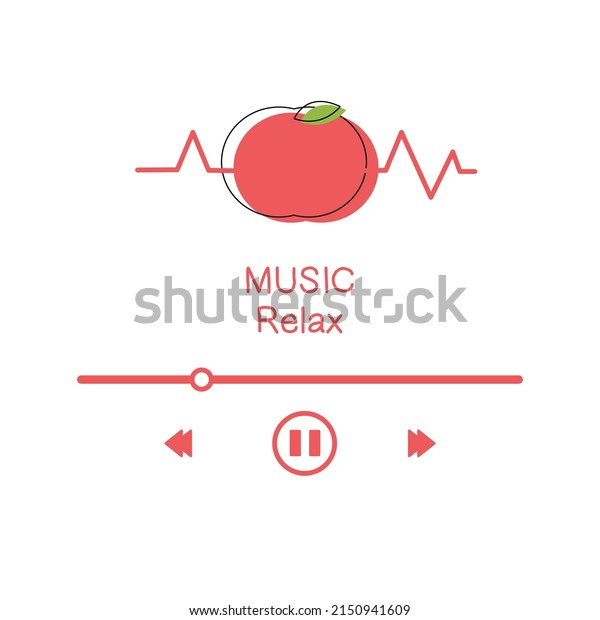Apple Music Player Line Art Stock Vector (Royalty Free) 2150941609 ...