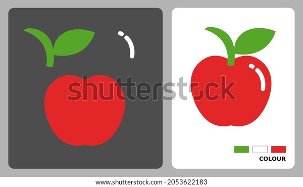 Apple Pattern Kids Crafts Paper Crafts Stock Vector (Royalty Free ...
