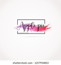 Apple Pie Logo Stock Vector (Royalty Free) 1257954853 | Shutterstock