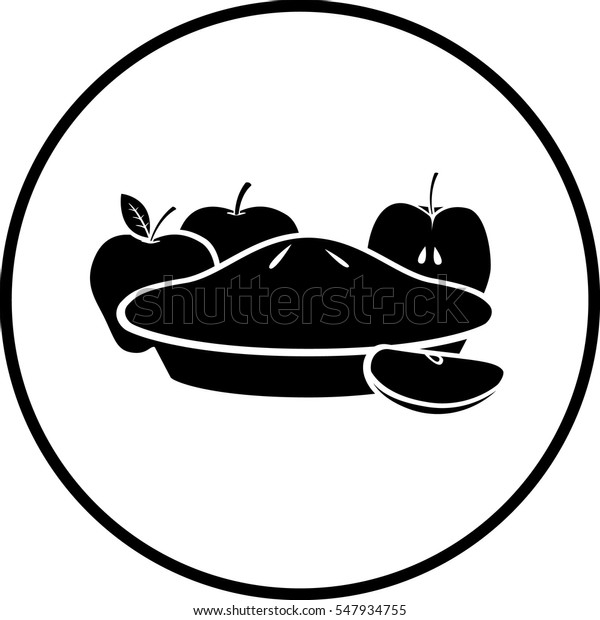 Apple Pie Symbol Stock Vector (Royalty Free) 547934755