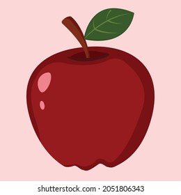 Apple Simple Cartoon Vector Illustration Stock Vector (Royalty Free ...