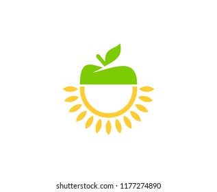 Apple Sun Logo Stock Vector (Royalty Free) 1177274890 | Shutterstock