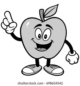 Apple Talking Illustration Stock Vector (Royalty Free) 698654542 ...