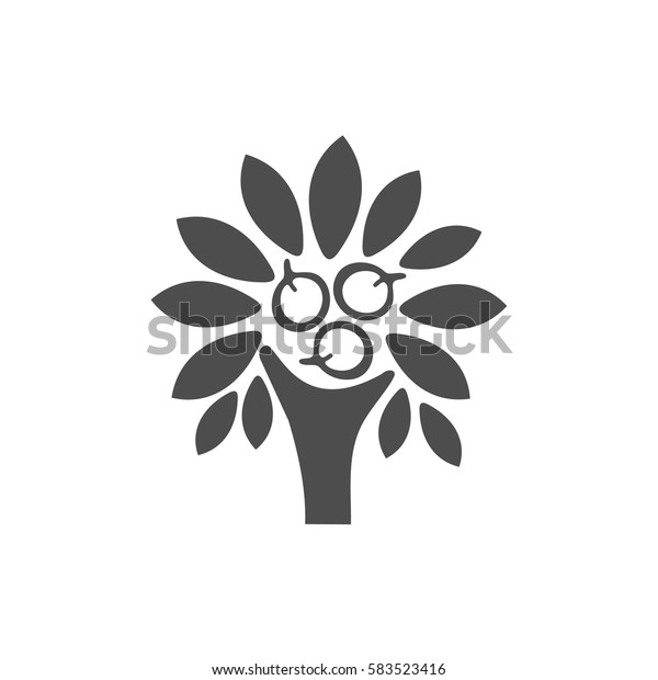 Apple Tree Logo Tree Illustration Icon Stock Vector (Royalty Free ...