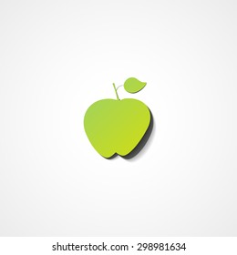 Apple Web Icon On White Background Stock Vector (Royalty Free ...