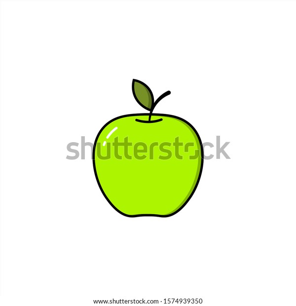 Apples Modern Apple Designs Flat Design Stock Vector (Royalty Free ...