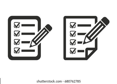 Application Form Icon Black Illustration Isolated Stock Vector (Royalty ...