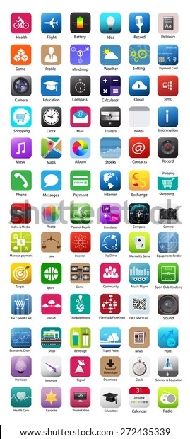 Vector de stock (libre de regalías) sobre Icono de aplicación para un ...