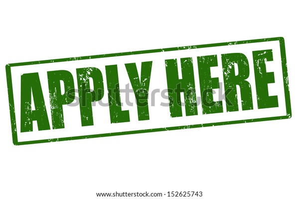 Apply Here Grunge Rubber Stamp Vector Stock Vector (Royalty Free ...