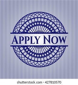 Apply Now Emblem Denim Texture Stock Vector (Royalty Free) 427810570 ...