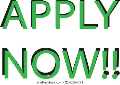 Apply Now Vector Illustration Image Clipart Stock Vector (Royalty Free ...