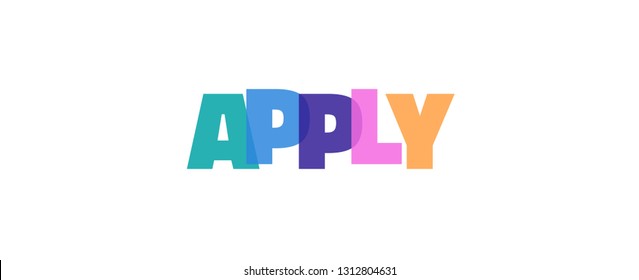 Apply Word Concept Apply On White Stock Vector (Royalty Free ...