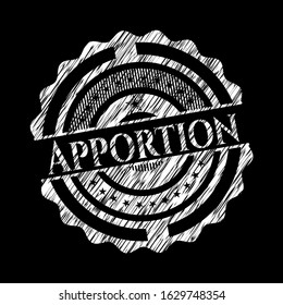 Apportion Written On Chalkboard Vector Illustration Stock Vector ...
