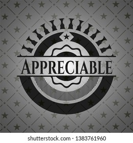 Appreciable Black Emblem Vintage Vector Illustration Stock Vector ...