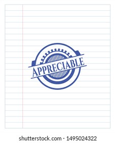 Appreciable Pen Effect Blue Ink Vector Stock Vector (Royalty Free ...