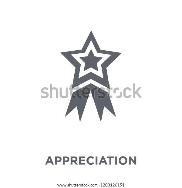 Appreciation Icon Appreciation Design Concept Collection Stock Vector ...