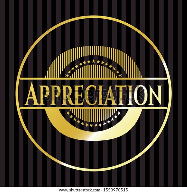 Appreciation Shiny Emblem Vector Illustration Detailed Stock Vector ...