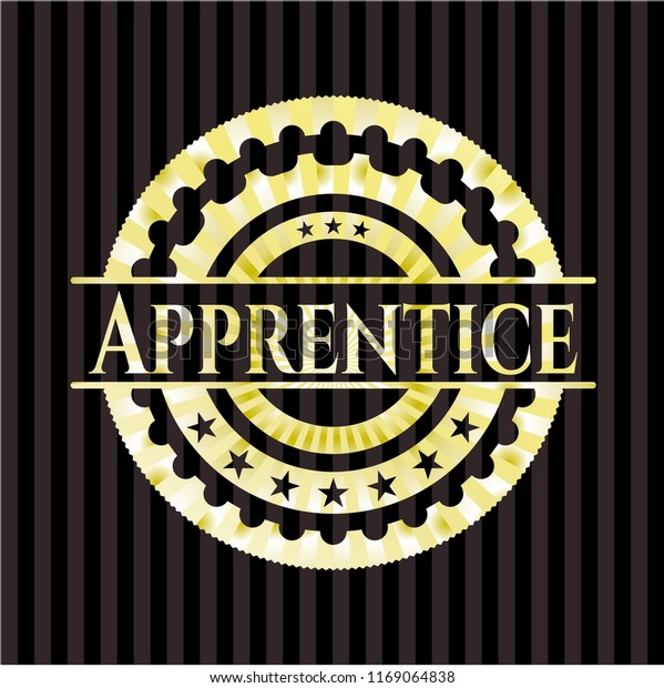 Apprentice Gold Shiny Badge Stock Vector (Royalty Free) 1169064838 ...